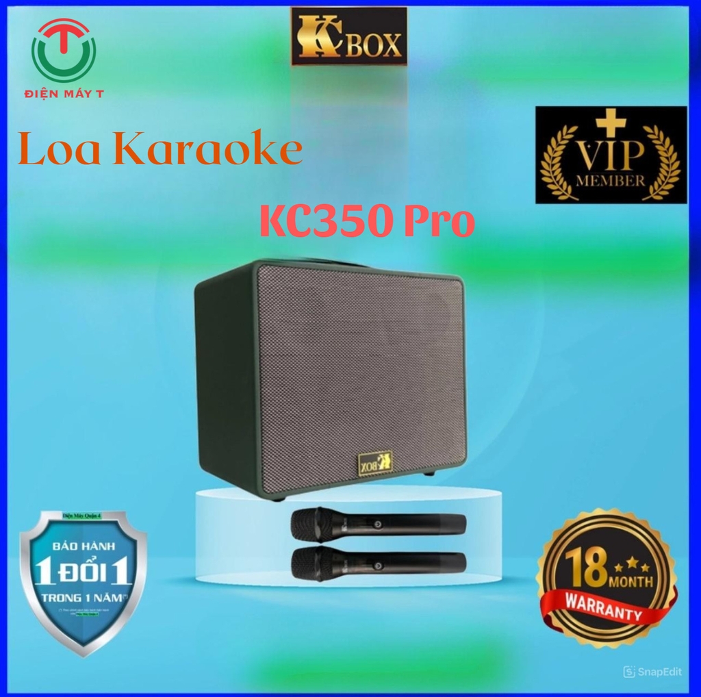 Loa Karaoke Kcbox KC350 Pro - HÀNG CHÍNH HÃNG | Điện Máy T