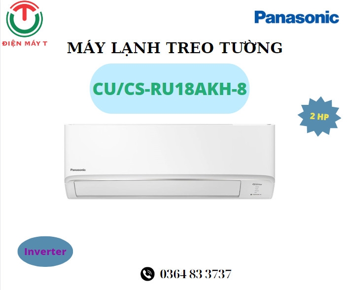 Máy Lạnh Panasonic Inverter 2.0Hp CU/CS-RU18AKH-8 | Điện Máy T