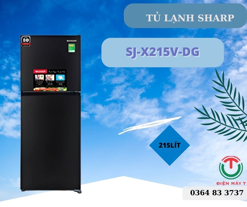 Tủ Lạnh Sharp Inverter 215 Lít SJ-X215V-DG | Điện Máy T