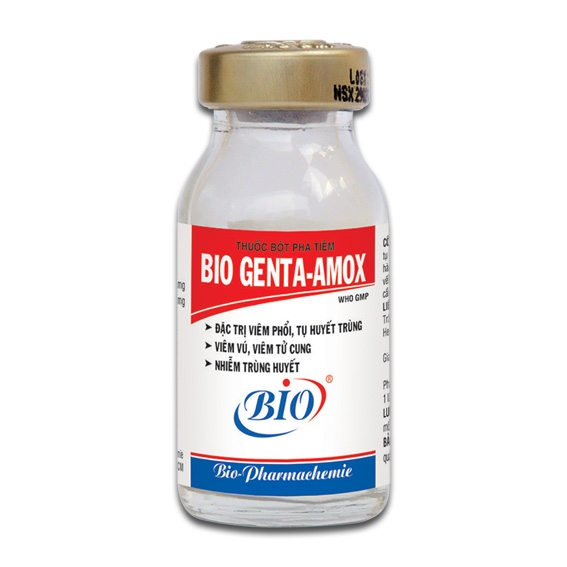 BIO GENTA AMOX 1G/10ml viêm phổi, tụ huyết trùng