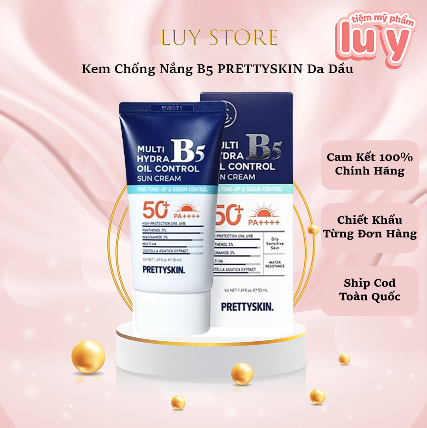 Kem Chống Nắng B5 PRETTYSKIN Da Dầu [Cty - Full VAT] | LU.Y Store