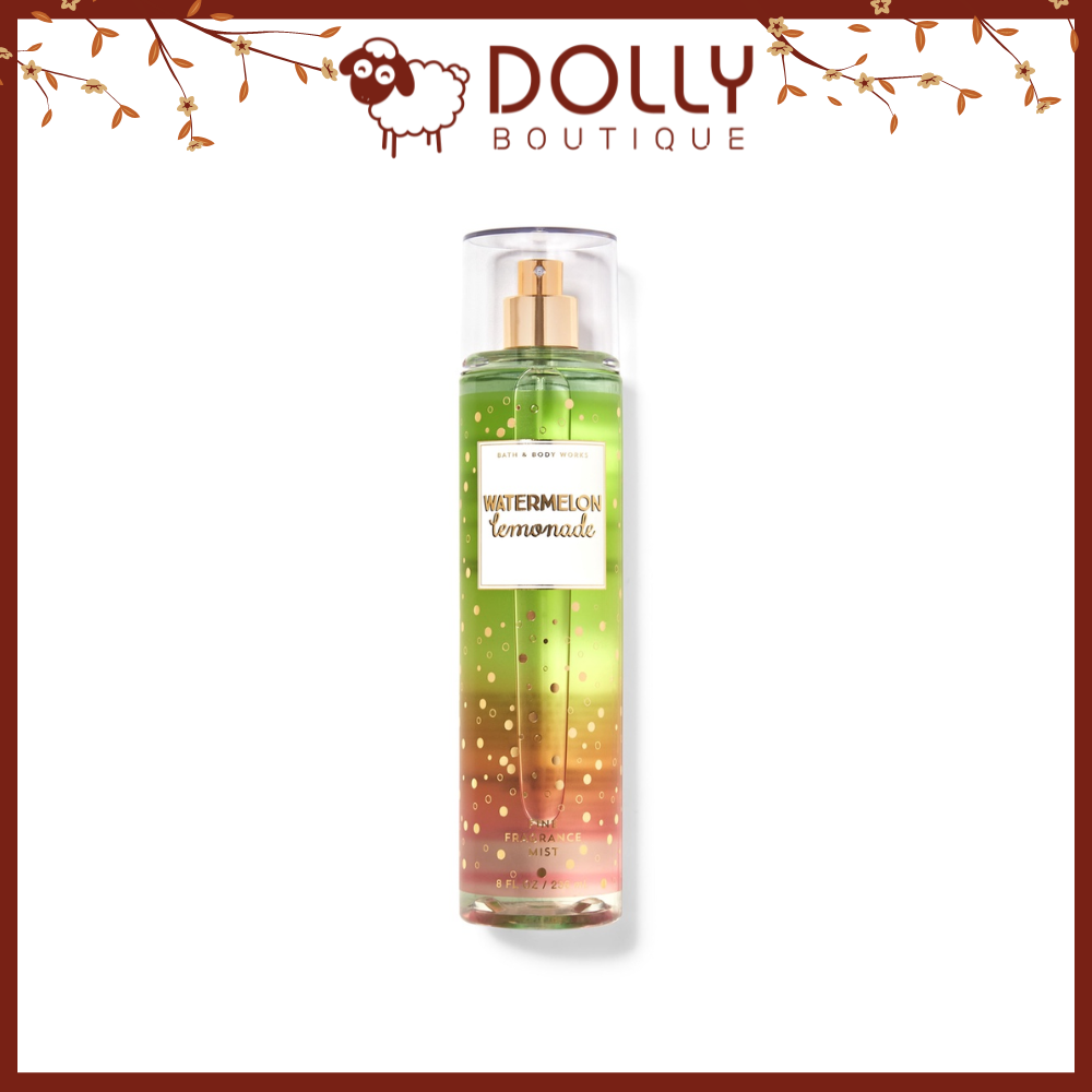 Xịt Cơ Thể Bath & Body Works WATERMELON LEMONADE Body Spray & Mist 8 fl ...