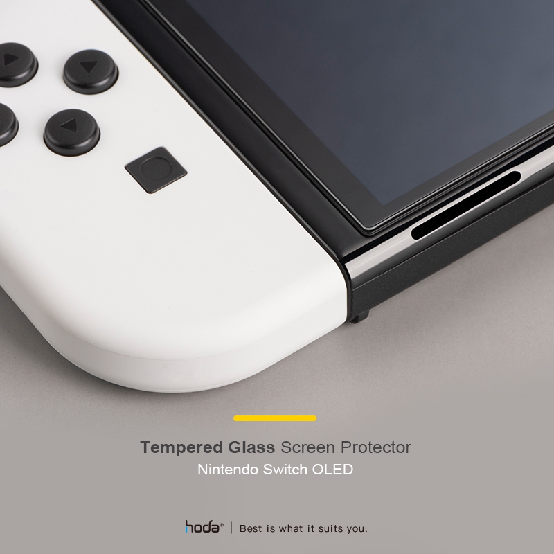 Miếng dán cường lực HODA trong suốt cho Nintendo Switch OLED