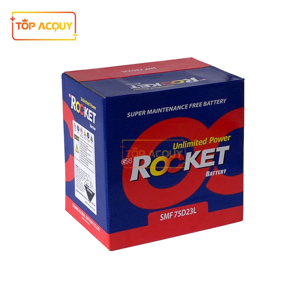 Ắc Quy ROCKET 12V - 65Ah SMF 75D23L | Phân phối ắc quy ô tô giá tốt