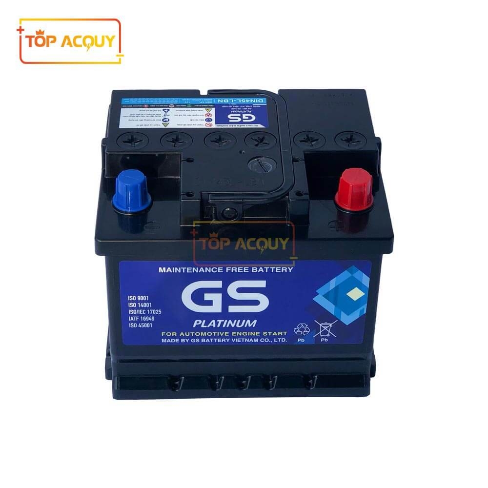 Ắc quy khô GS MS DIN45 LBN 12V - 45Ah - Chính hãng, giá rẻ