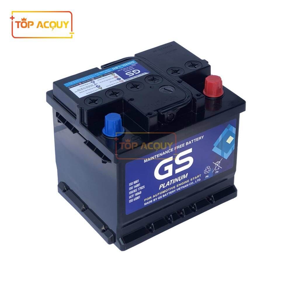 Ắc quy khô GS 12V - 45AH MS DIN45 LBN - Chính hãng, giá rẻ