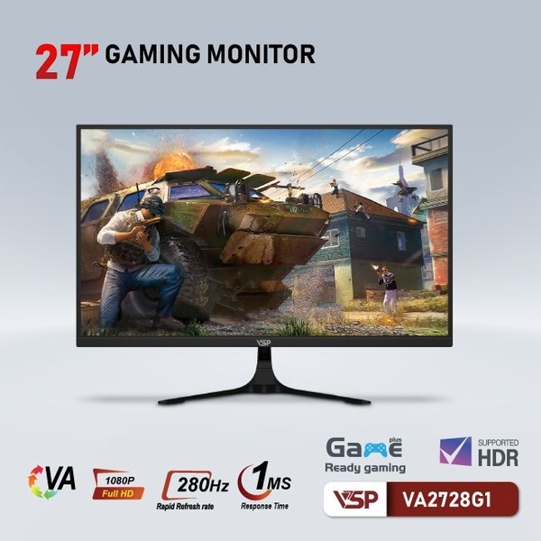 Màn hình Gaming VSP VA2728G1 | 27 inch, Full HD, VA, 280Hz, 1ms phẳng