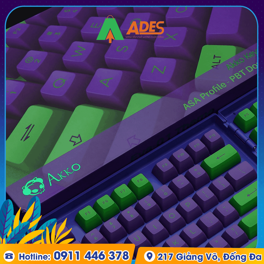 AKKO Keycap set EVA-01 (PBT Double-Shot/ASA profile/158 nút) | Công ty ...