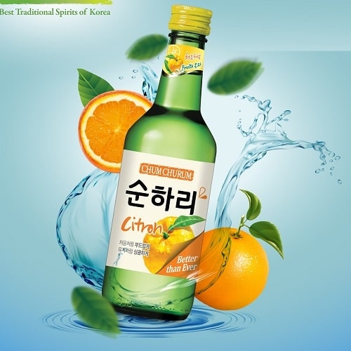 Rượu Soju Chum Chumrum Hương Chanh