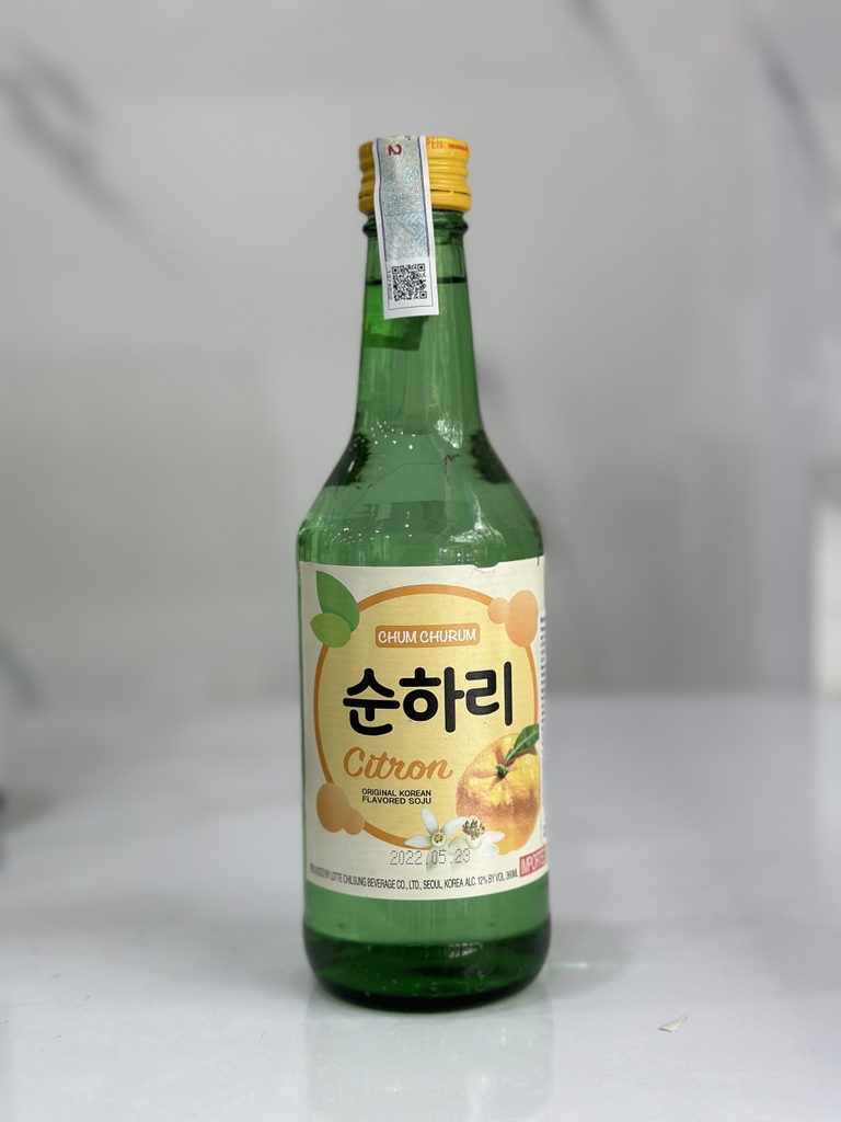 Rượu Chum Chumrum Citron Soju - Soju vị thanh yên