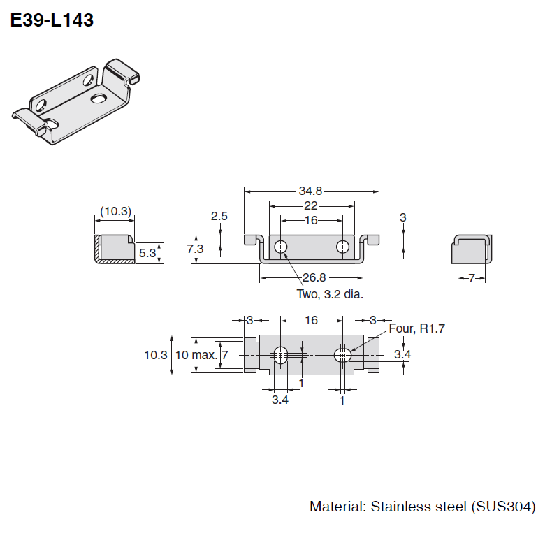 Giá đỡ: E39-L143 | GIẢI PHÁP TỰ ĐỘNG & THIẾT BỊ ĐIỀU KHIỂN