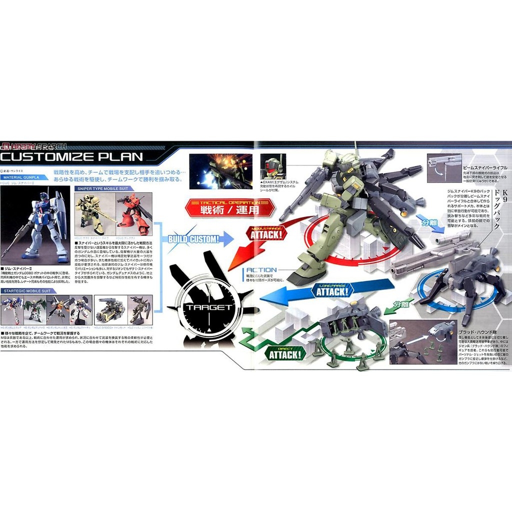 Mô hình lắp ráp HG BF 1/144 GM Sniper K9 HGBF gundam bandai