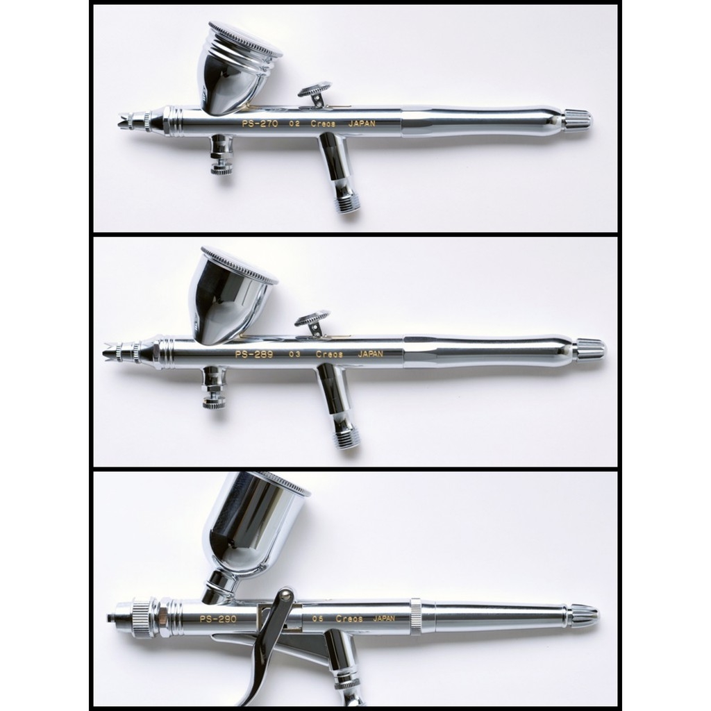 Bút sơn mô hình airbrush Mr hobby Ps289 PS290 PS270 0.2mm 0.3mm 0.5mm PROCONBOY PLATINUM