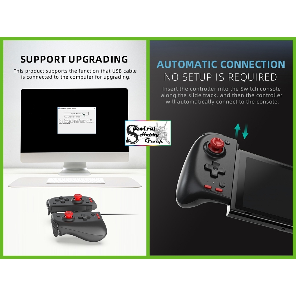 Tay cầm chơi game không dây Lập Trình Chức Năng DOBE TNS19210 cho Nintendo Switch Split Controller