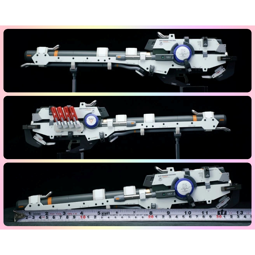 PHụ kiện MB MG 1/100 HYPER MEGA PARTICLE CANNON BAZOOKA LAUNCHER GIANT BEAM