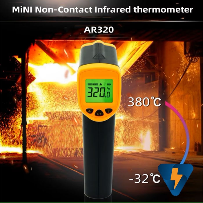 Súng đo nhiệt độ từ xa -32~380 ℃ AR320 Smart Sensor | Đồ nghề tốt
