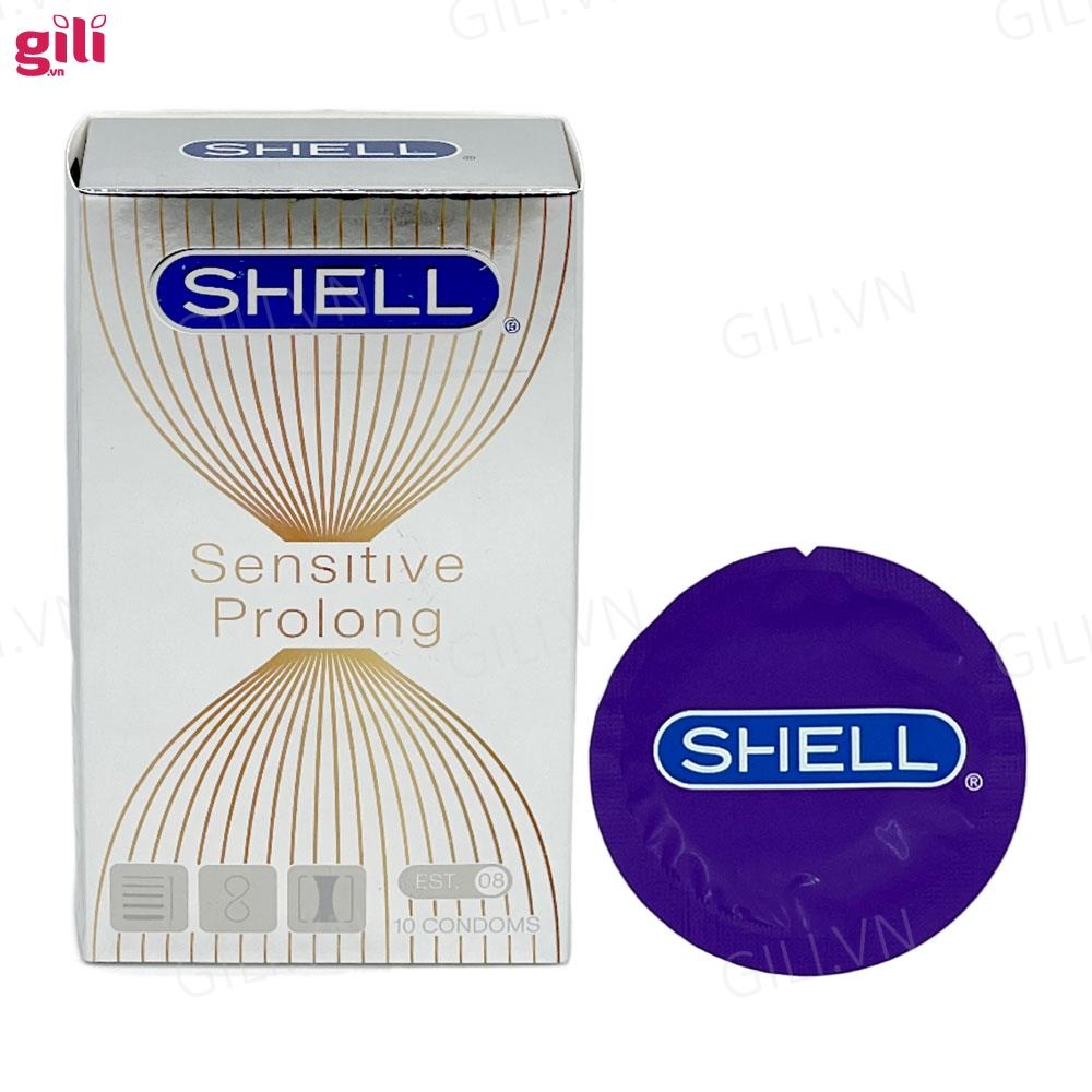 Bao cao su Shell Sensitive Prolong hộp 10 chiếc chính hãng