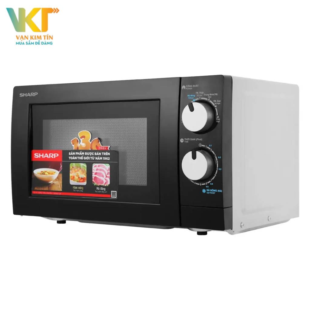 Lò vi sóng Sharp R-208VN-WS 20 lít chính hãng, giá tốt