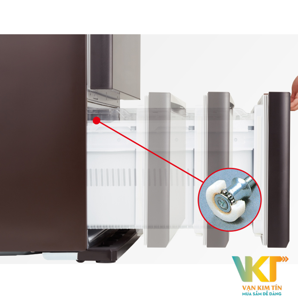 Tủ lạnh 3 cửa Mitsubishi MR-CX35EM-BRW 272 lít, giá rẻ