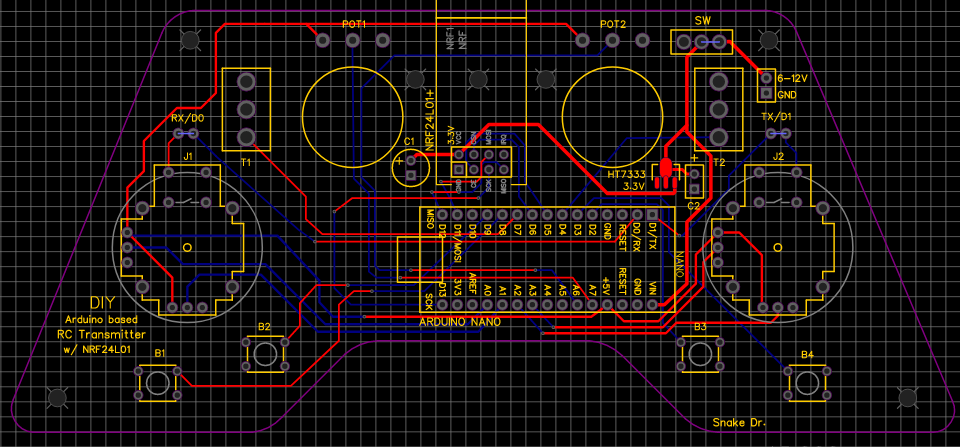 Tay cầm điều khiển RC arduino nano Linh Kiện 1993