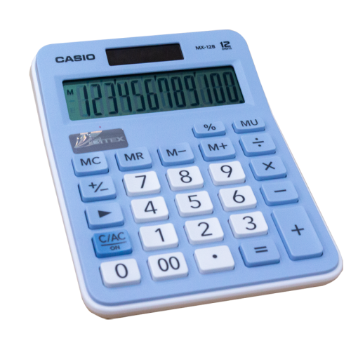 Máy Tính Casio MX12B-LB Màu Xanh Dương