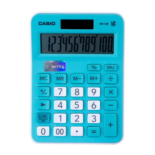 Máy Tính Casio MX12B-GN Màu Xanh Lá