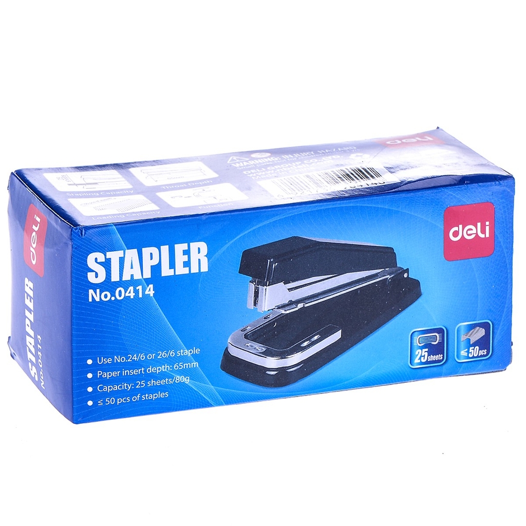 Dập Ghim Xoay 3 Chiều Deli E0414