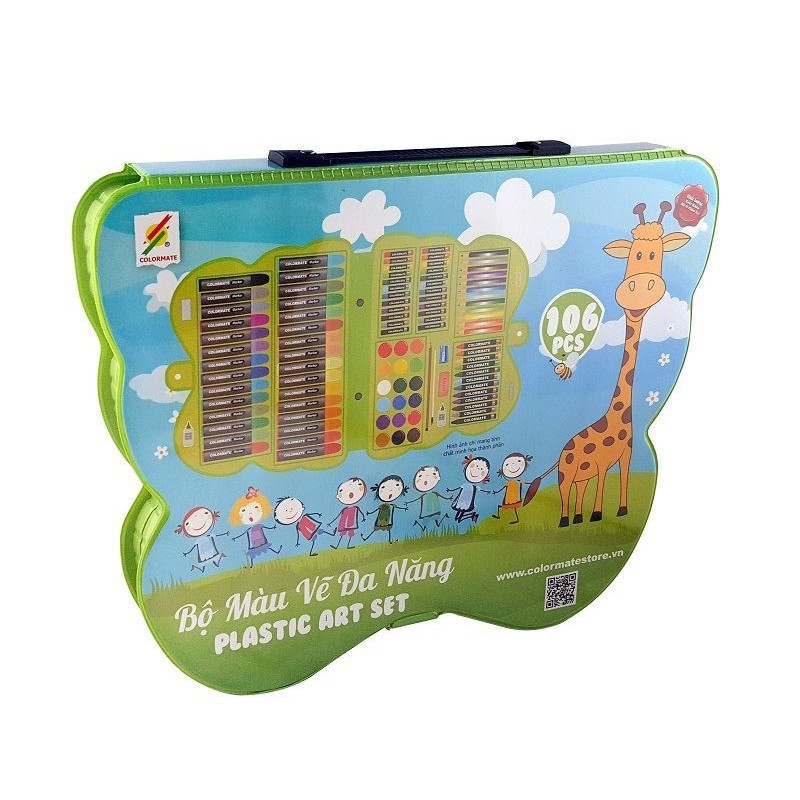 Bộ Bút Màu Vẽ Đa Năng Colormate CM-106PLS Hộp Nhựa P106