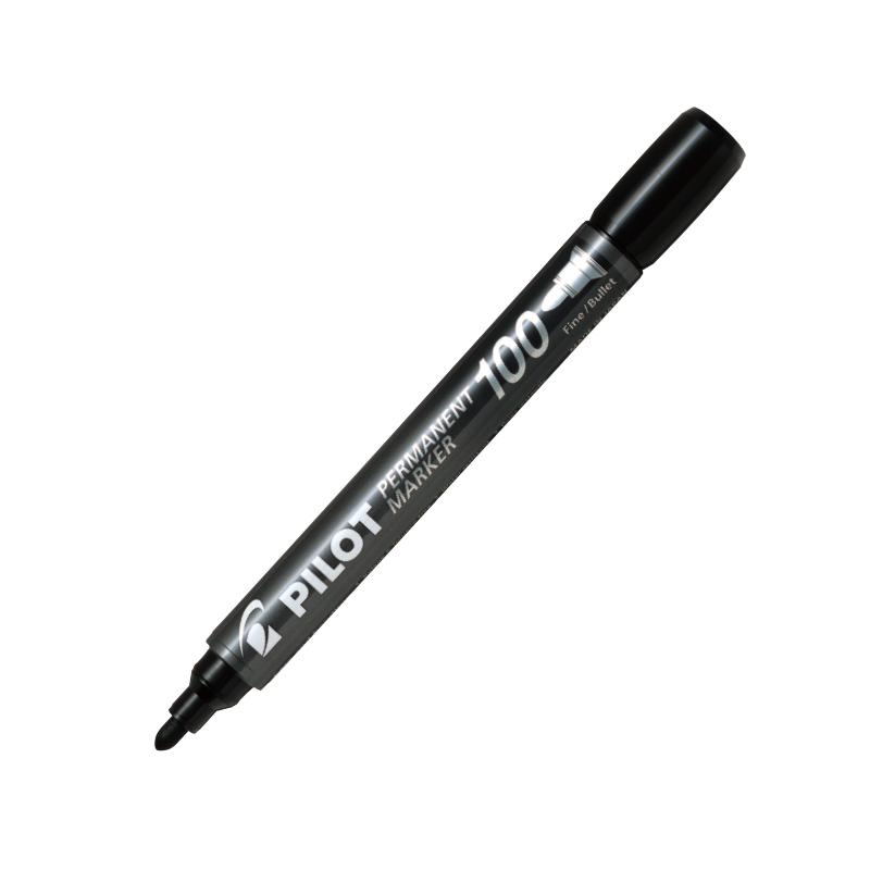 Bút Lông Dầu Pilot Permanent Marker 100 Mực Đen Sca-100-B