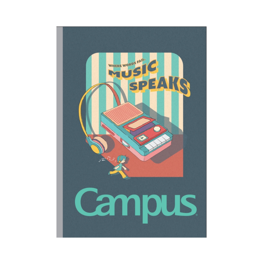 Vở Kẻ Ngang Campus 8680 Retro 200 Trang