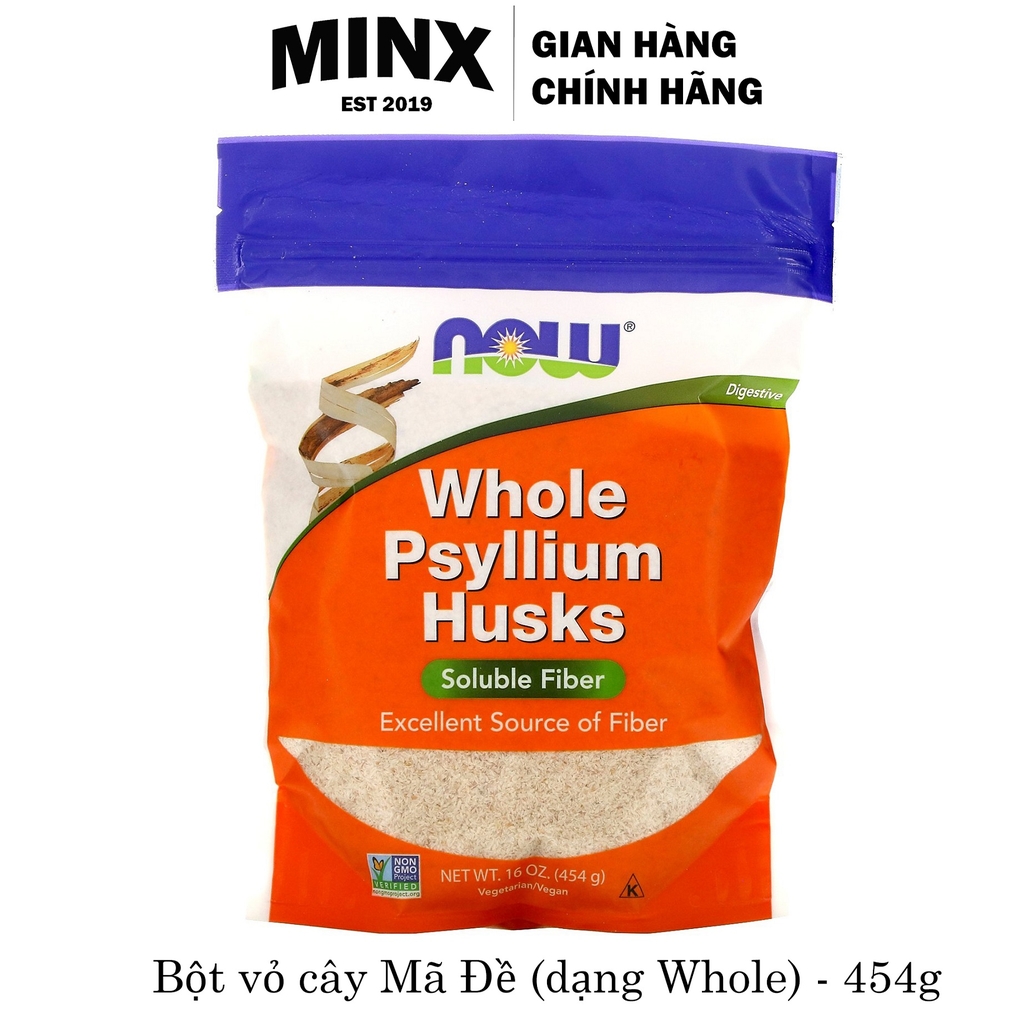 NOW Whole Psyllium Husks 24 Oz (680 Grams), 58% OFF