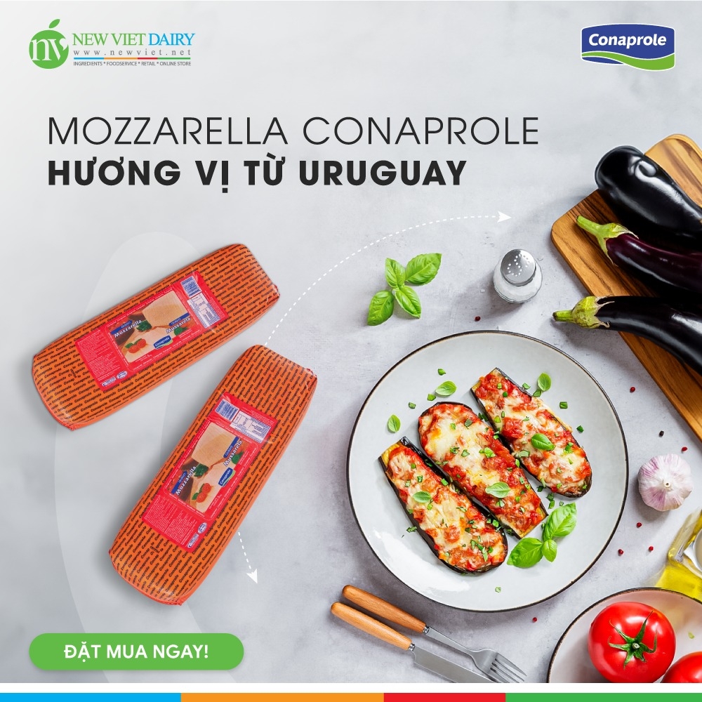 Phô mai Mozzarella Cheese Conaprole 5kg (Uruguay)