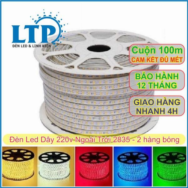 Led dây ống 2835 Vàng - 100M