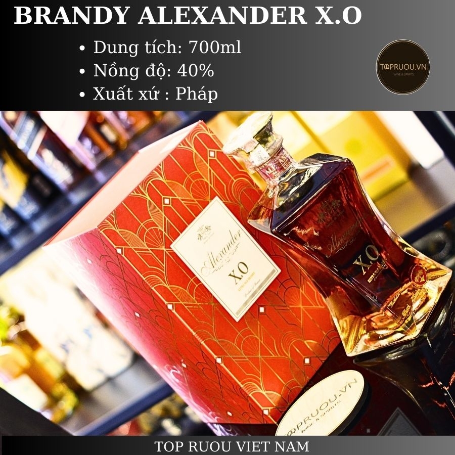 Brandy XO Alexander - 700ml - 40% - Pháp