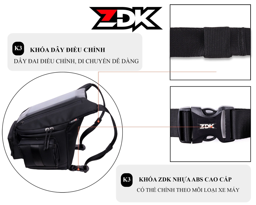 TÚI TREO XE ZDK K3 - SWATVN