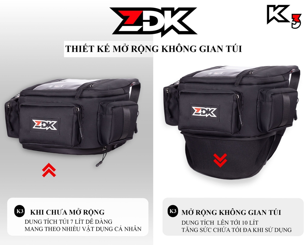 TÚI TREO XE ZDK K3 - SWATVN