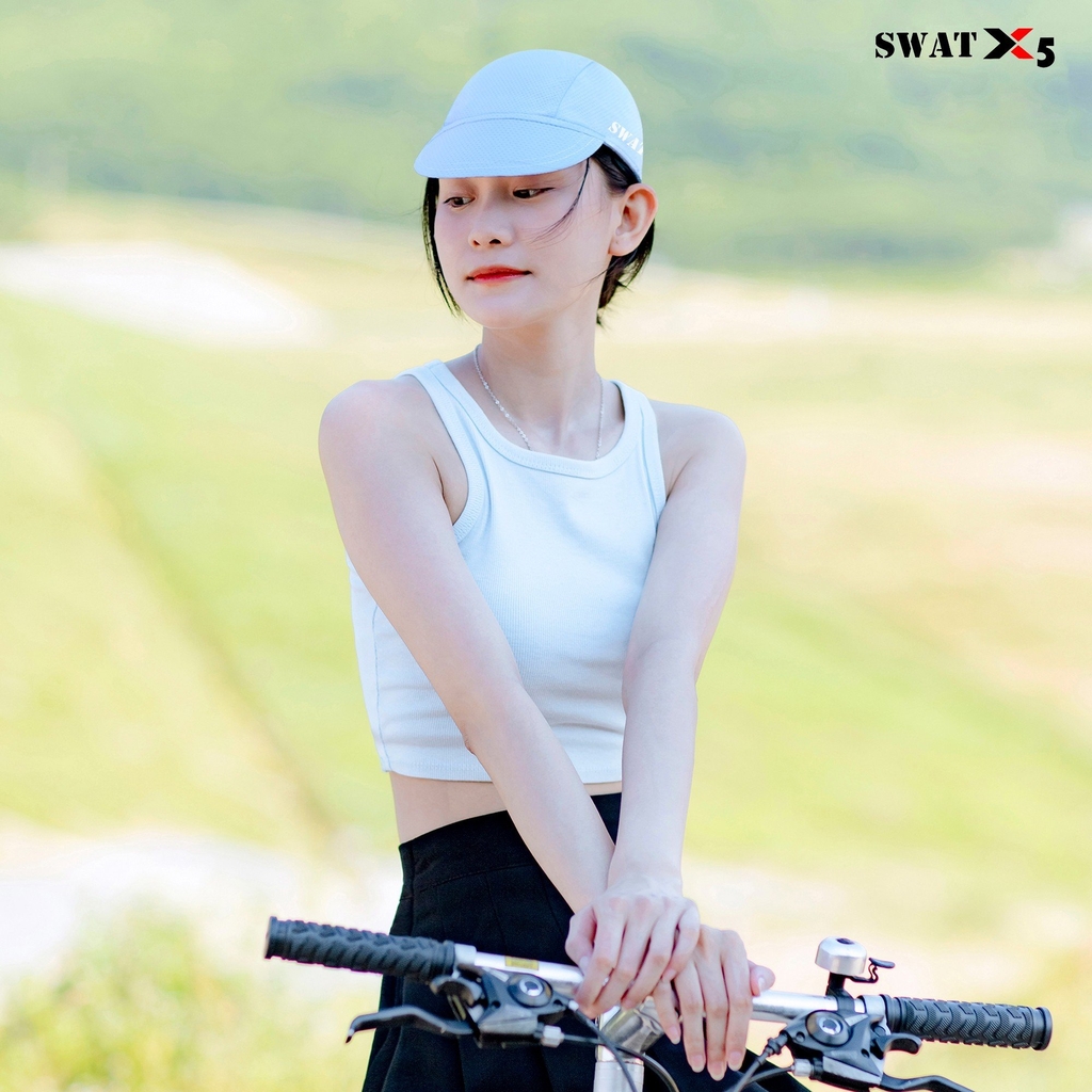 NÓN NỬA ĐẦU XE ĐẠP SWAT X5 - XANH DƯƠNG - SWATVN