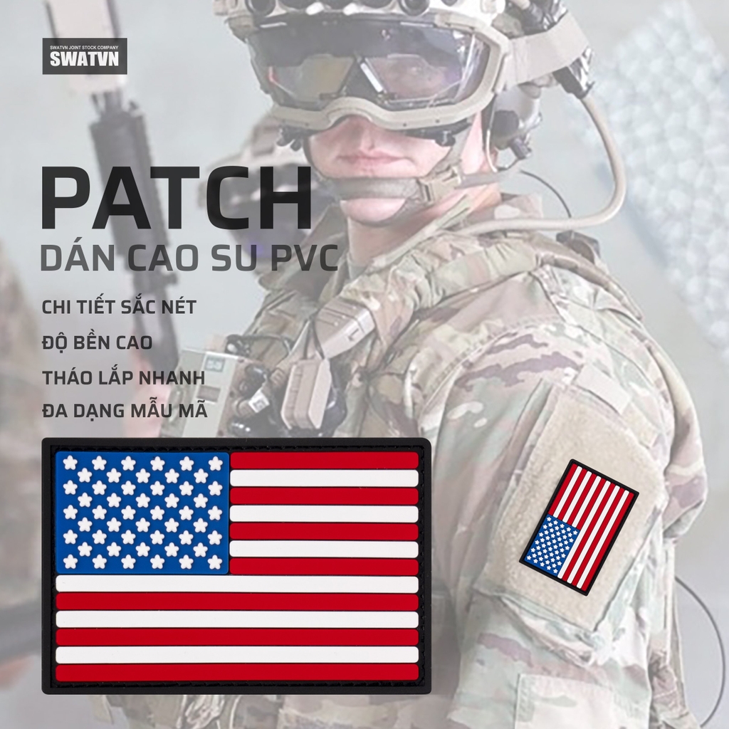 PATCH LOGO - CỜ PHÁP - SWATVN