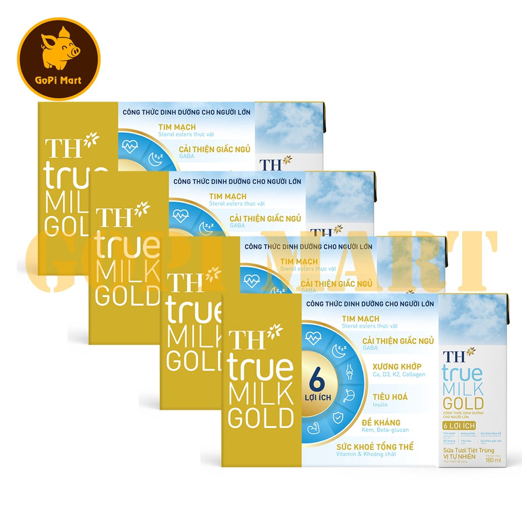 Sữa Tươi Tiệt Trùng Vị Tự Nhiên TH true MILK GOLD 180 ml – Công thức ...