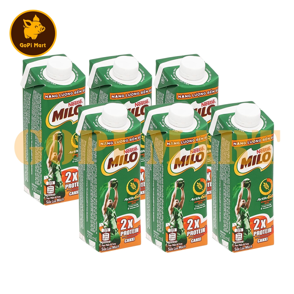 Sữa Milo Teen nắp vặn x2 Protein, Canxi hộp 210ml CÔNG TY TNHH SẢN XUẤT ...