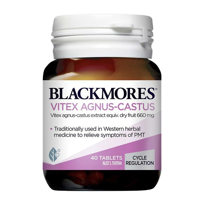 Viên uống điều hòa kinh nguyệt Blackmores Vitex Agnus Castus, hộp 40 ...