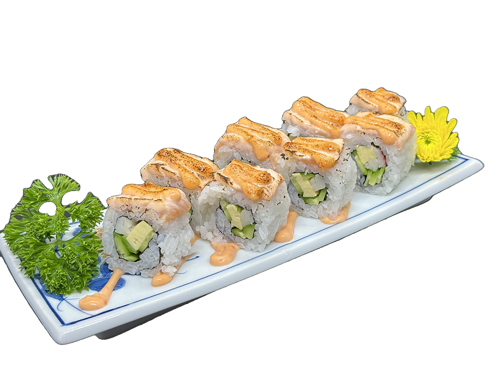 Cá Hồi Khè Tái Xốt Mentaiko Sushi Ben