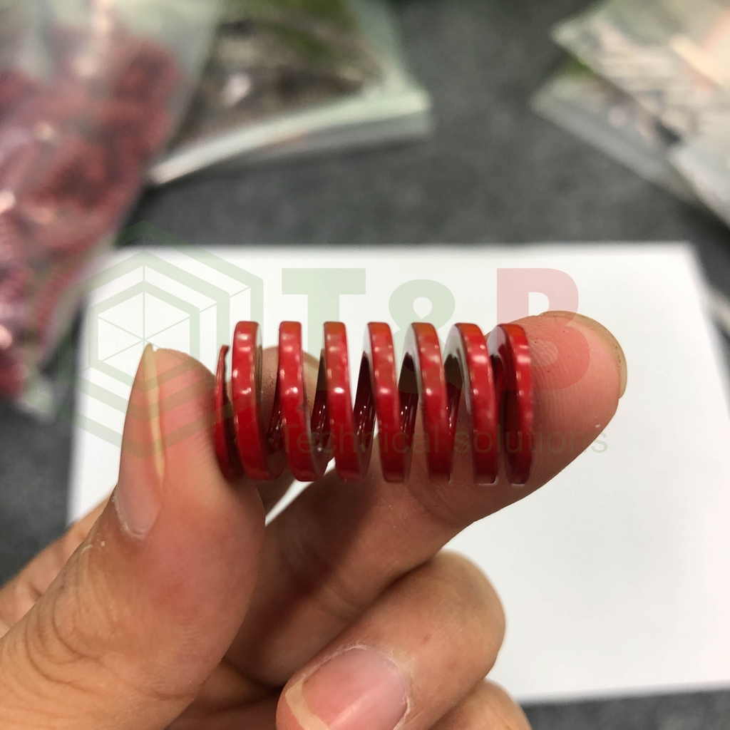 Linh Kiện Lò Xo Khuôn Mẫu (Màu Đỏ) 10x25mm SWM - Coil Spring SWM10-25 ...