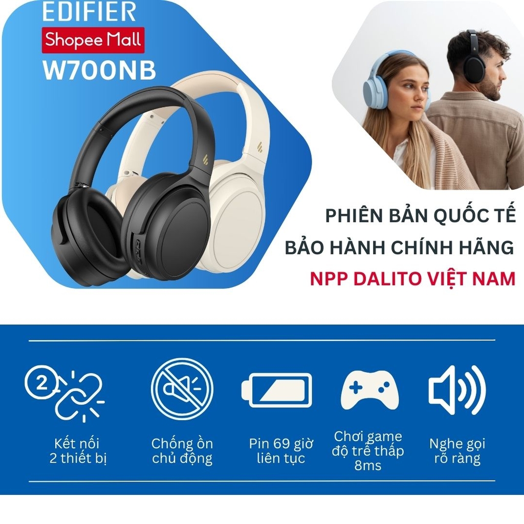 Tai nghe bluetooth EDIFIER WH700NB | Giá rẻ 2024 nhiều ưu đãi - BH 12 ...