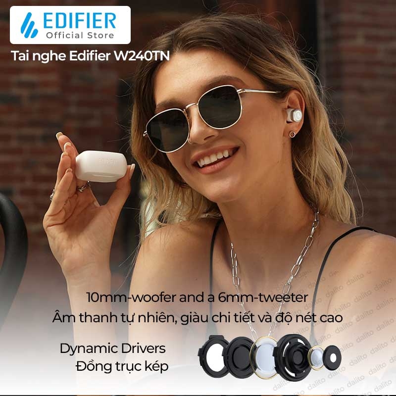 Tai nghe bluetooth Edifier W240TN Chống ồn chủ động - NPP DALITO