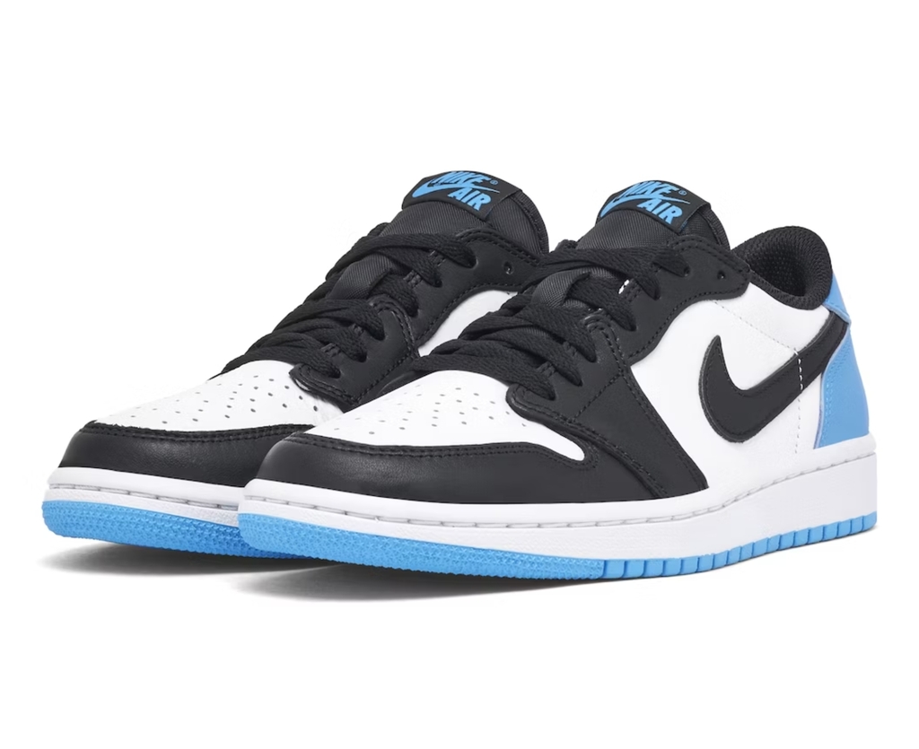 Giày Nike Air Jordan 1 Low Black Dark Powder Blue (Women's) - CZ0775 ...