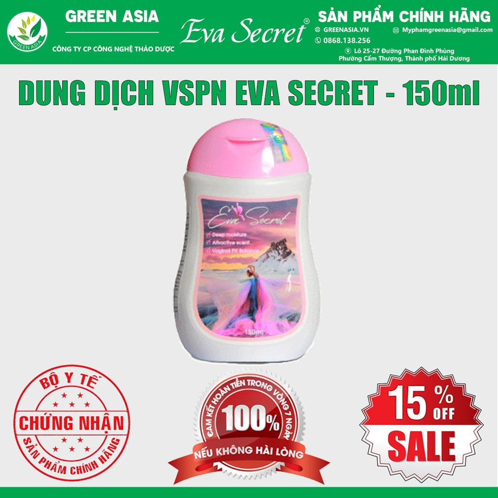 DUNG DỊCH VỆ SINH PHỤ NỮ EVA SECRET (CŨ) CÔNG TY CỔ PHẦN CÔNG NGHỆ THẢO ...