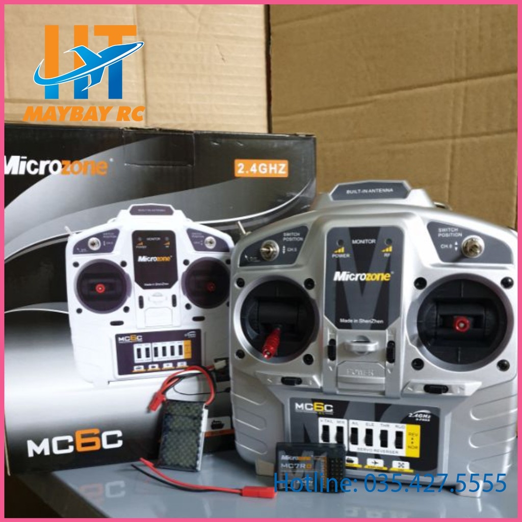 Combo Tay Điều Khiển MC6C + RX MC7RE + Pin Lipo