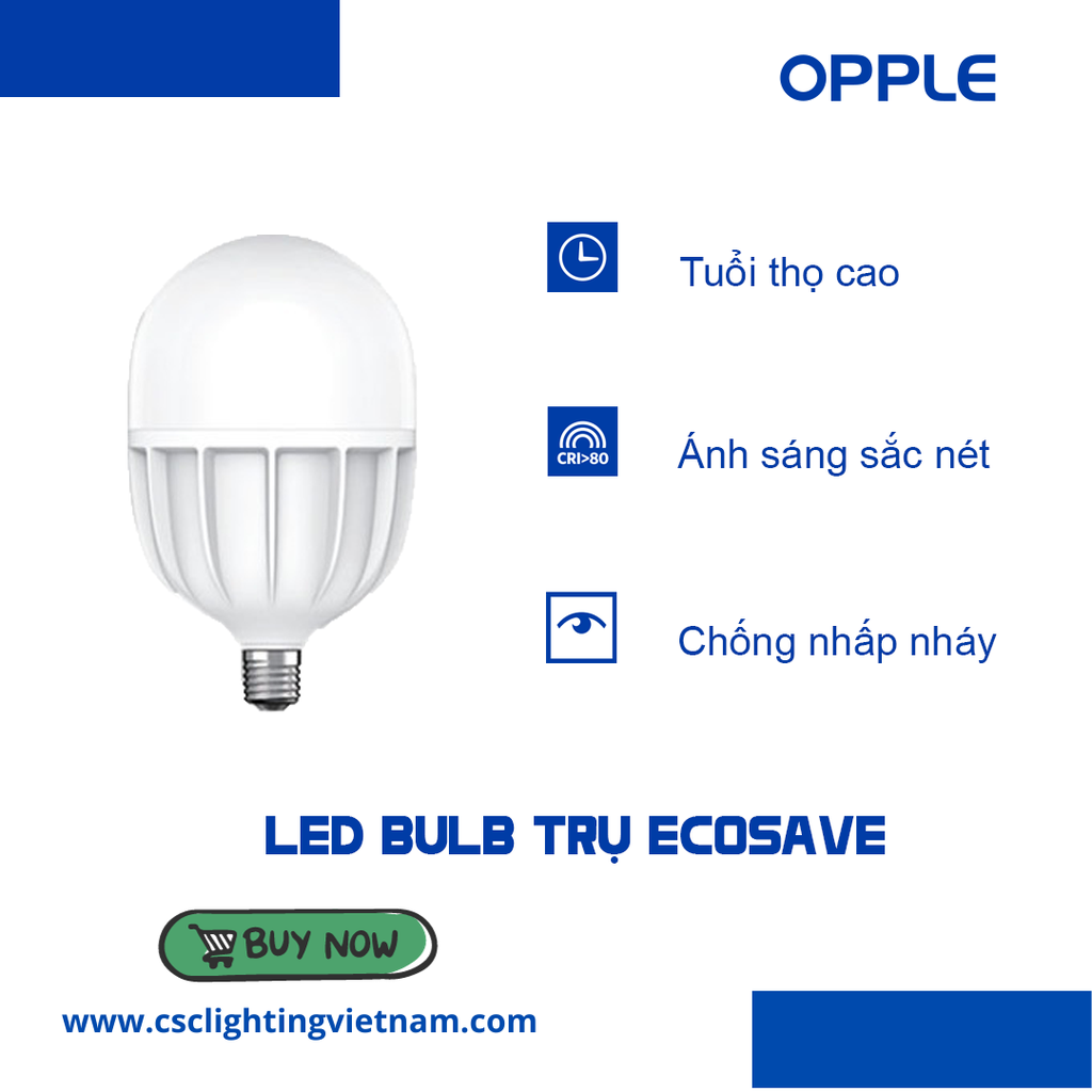 Bóng Đèn LED OPPLE Eco Save 1 High Power Bulb - Tiết Kiệm Năng Lượng ...