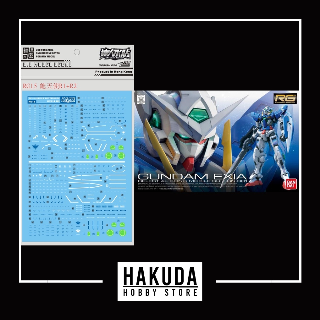 Decal nước cho mô hình - RG 15 1/144 Exia Exia Repair